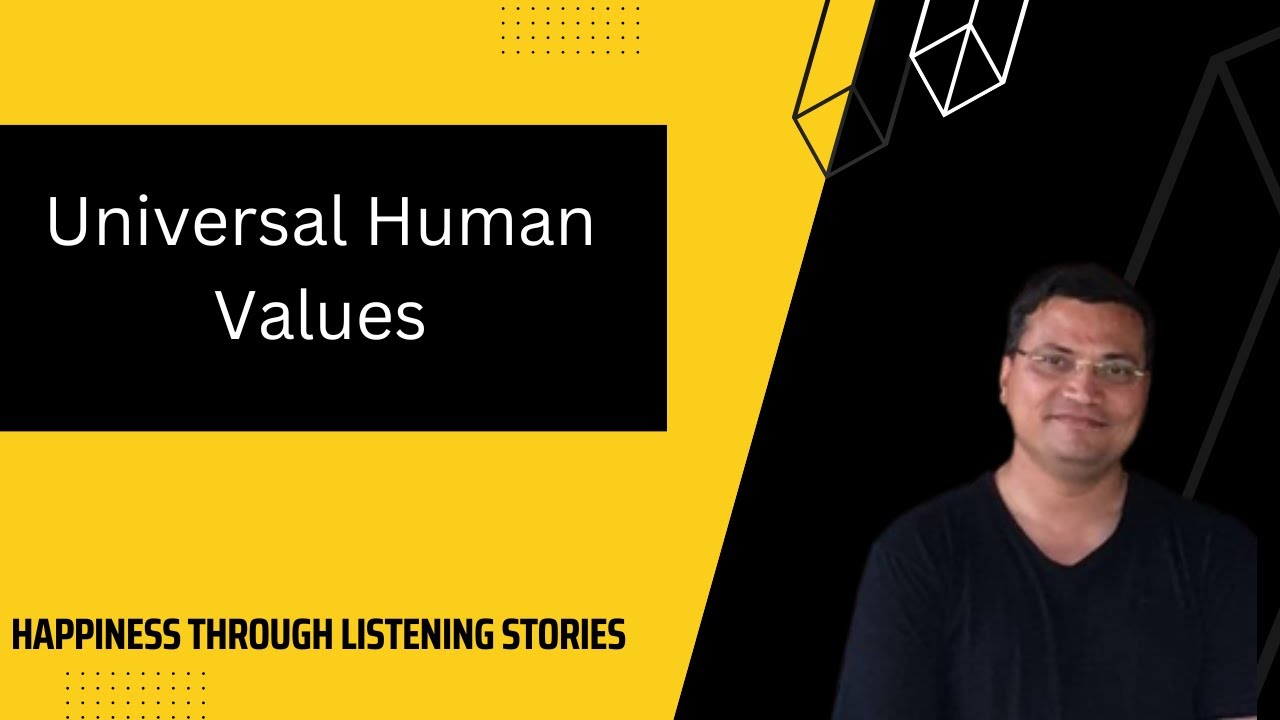 Life Lesson from a Short Story - Universal Human Values - YouTube