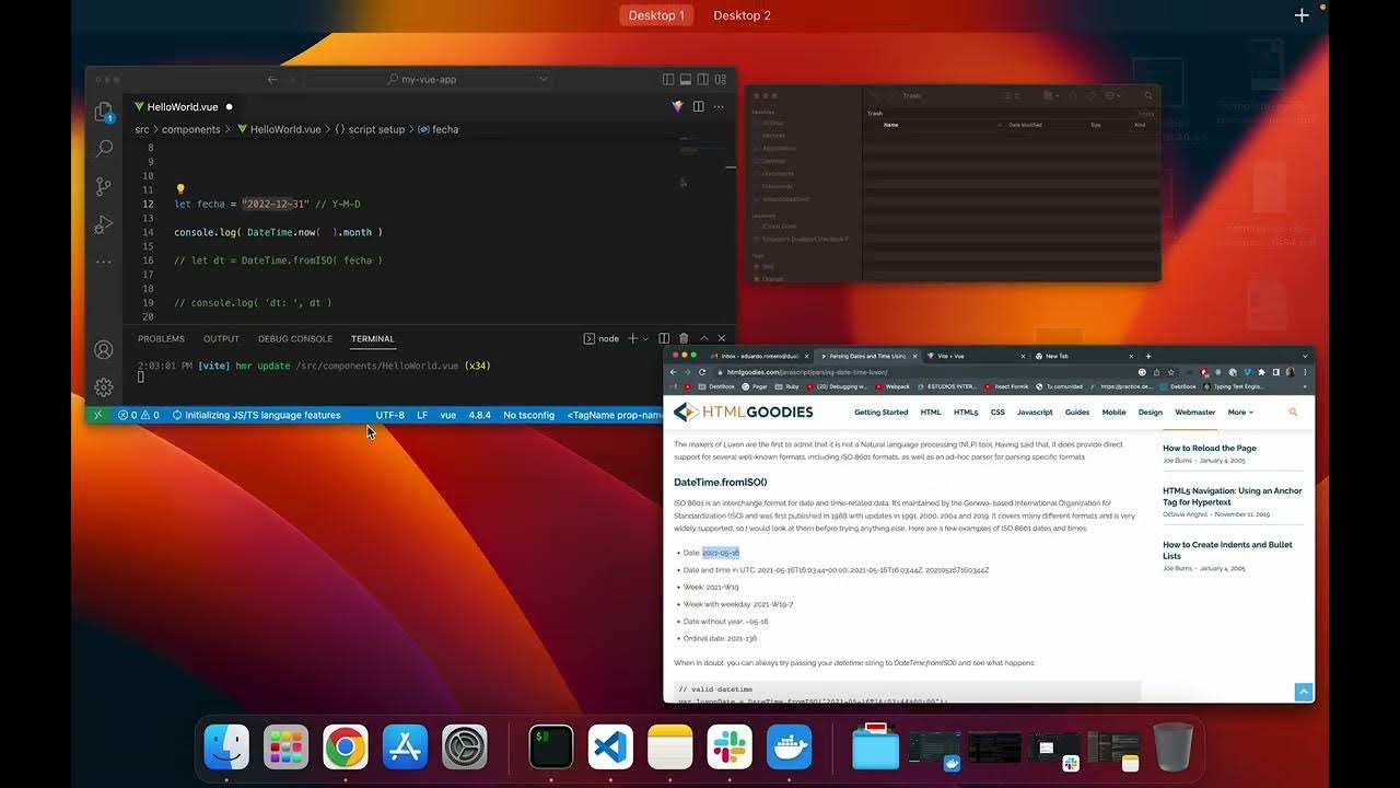 Usando LUXON en lugar de moment js - YouTube