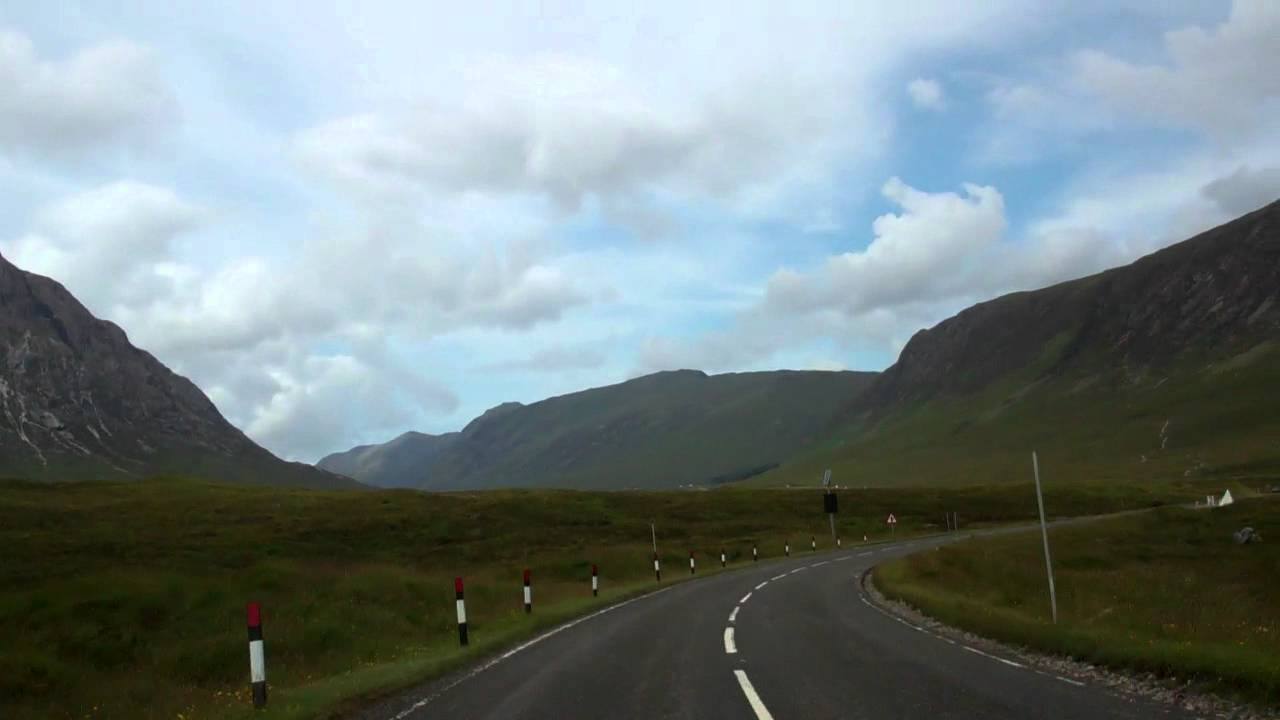 Drive To Glencoe Scottish Highlands Of Scotland August 2nd - YouTube
