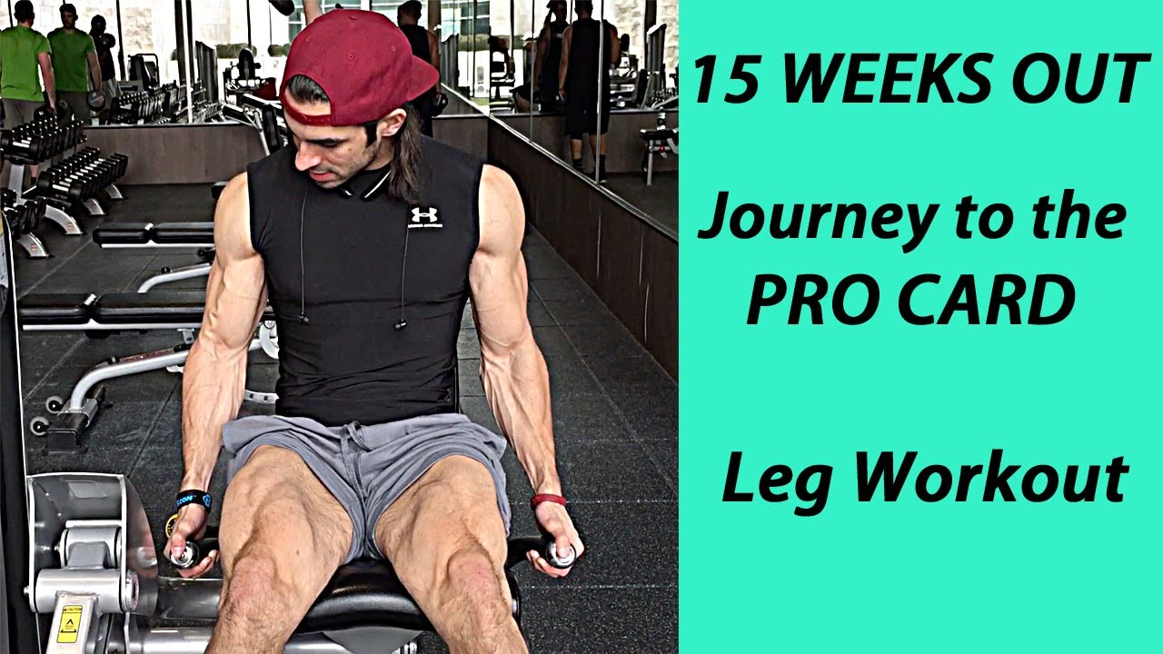 Corbin Pierson- 15 Weeks Out Leg Workout/Quad Emphasis - YouTube