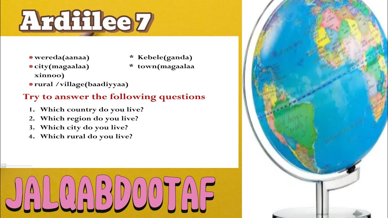 ardii torban addunyaa// Contents of the world - YouTube