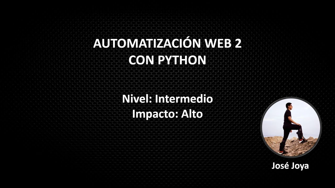 Automatización Web con Python 2 - Selenium - YouTube