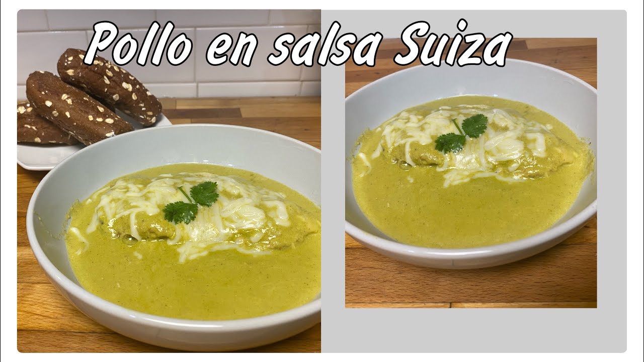 COMO HACER POLLO EN SALSA SUIZA ENCHILADAS, - YouTube