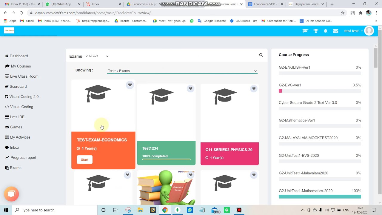 How to add additional instructions and question papers in an exam ...