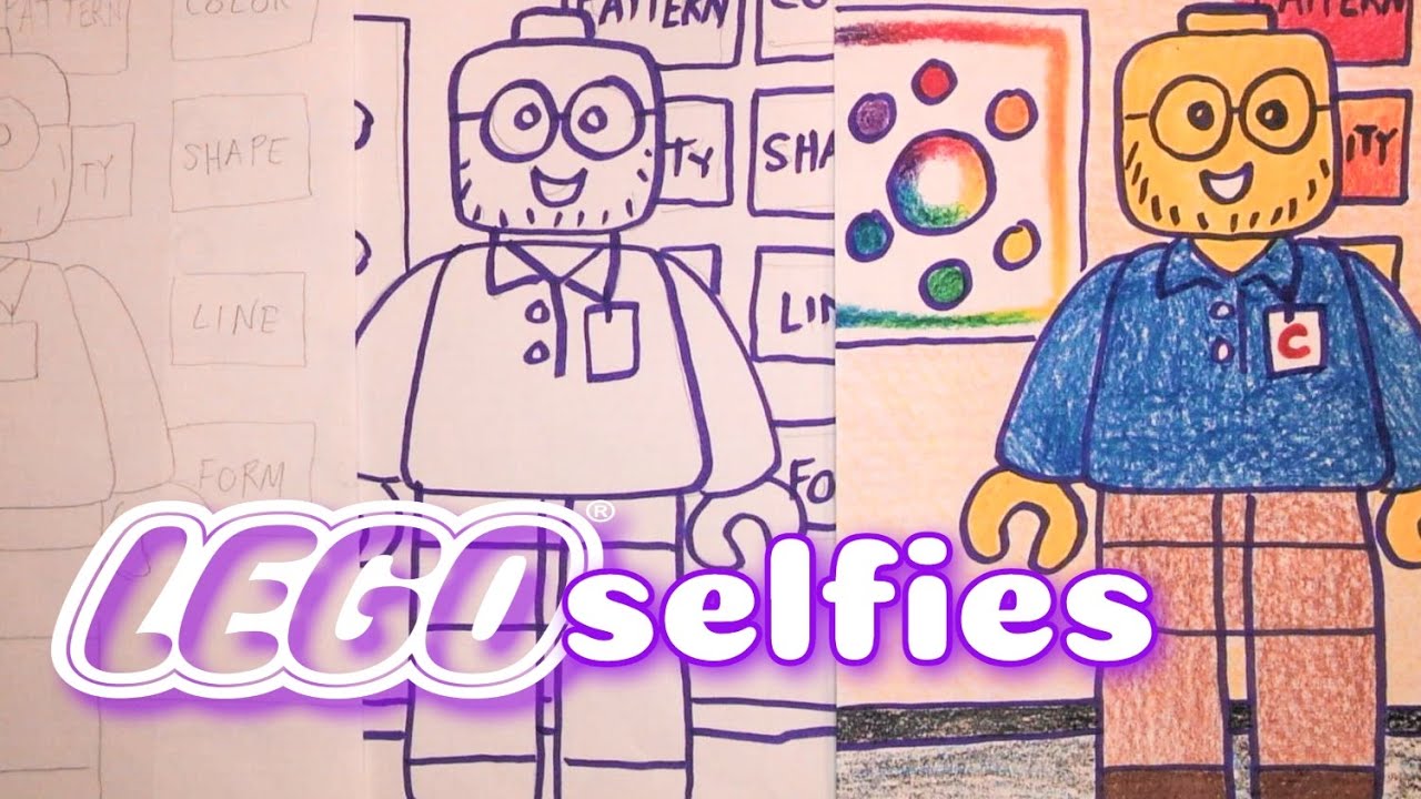 How to Draw a Lego Selfie - YouTube