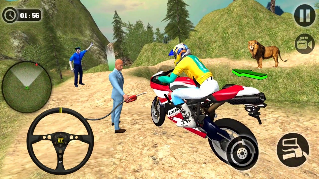 Uphill Offroad Motorbike Rider - Mountain Road Motorcycle Racing Game ...