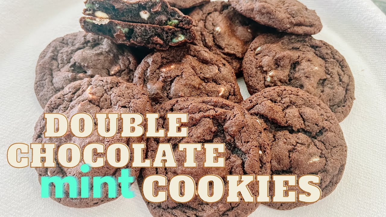 The best double chocolate mint cookies || Easy to make - YouTube