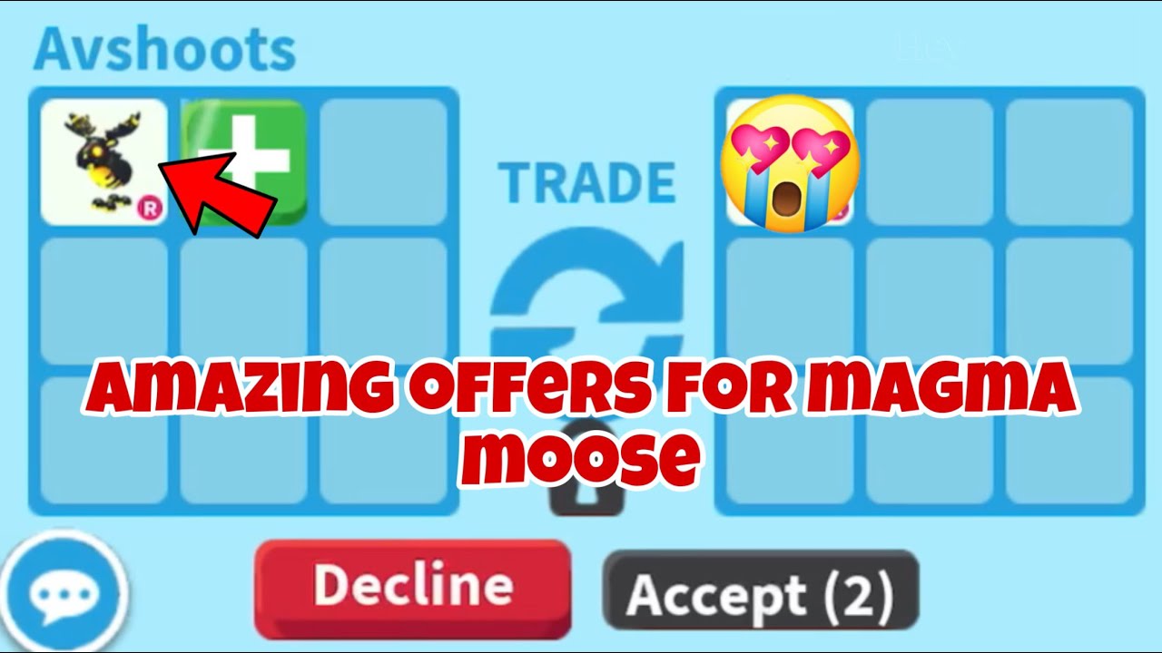 Trading Magma Moose in adopt me *Whats the value?* - YouTube