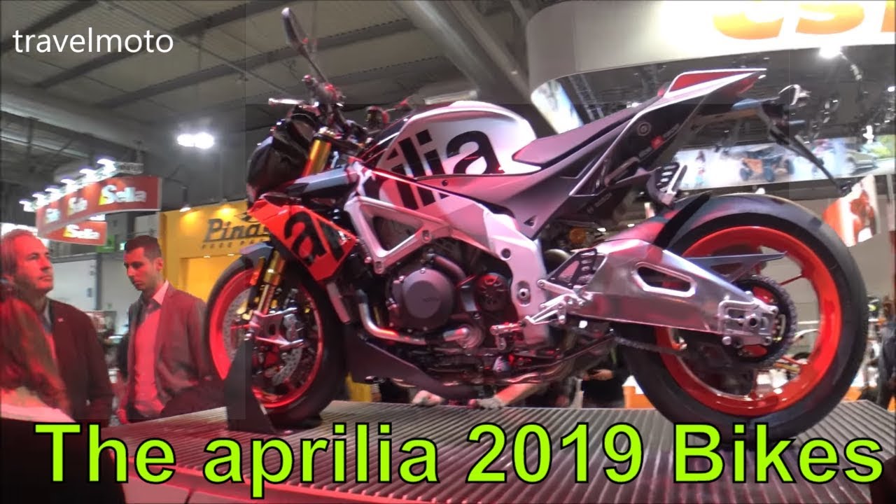 The new APRILIA motorcycles 2019 (show room Italy Eicma) - YouTube