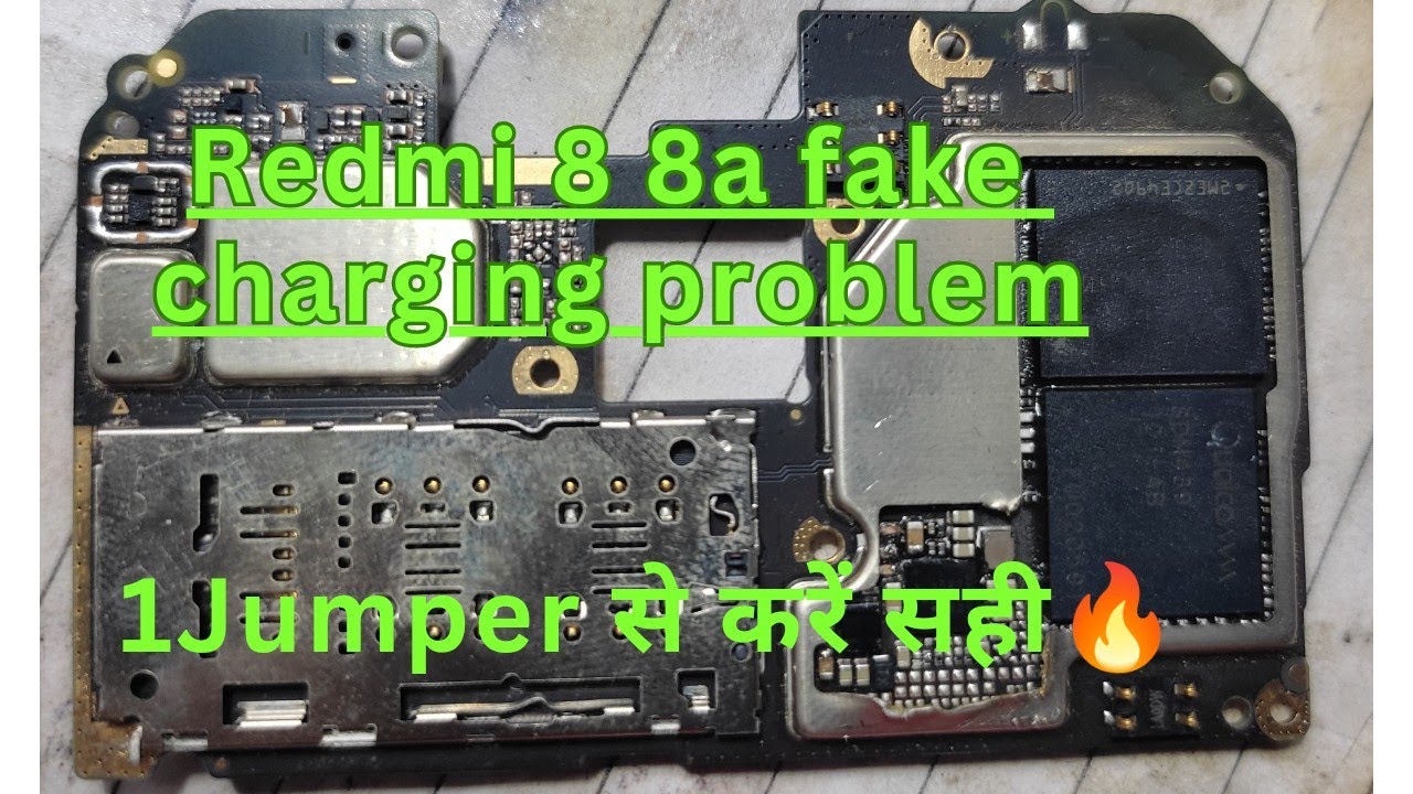 Mi Redmi8 8a fake charging solution 100% Working - YouTube