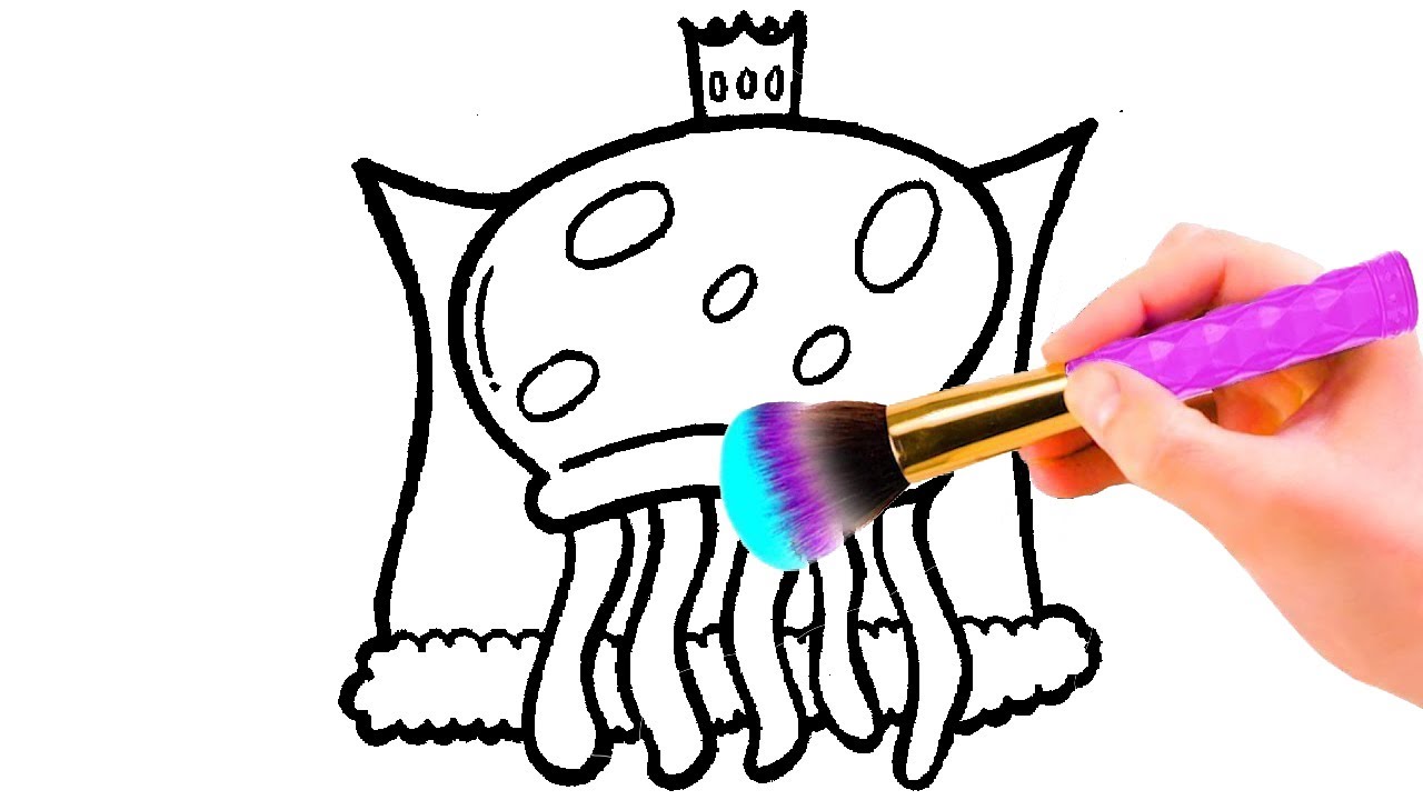 How to draw King jellyfish - Spongebob Squarepants - YouTube