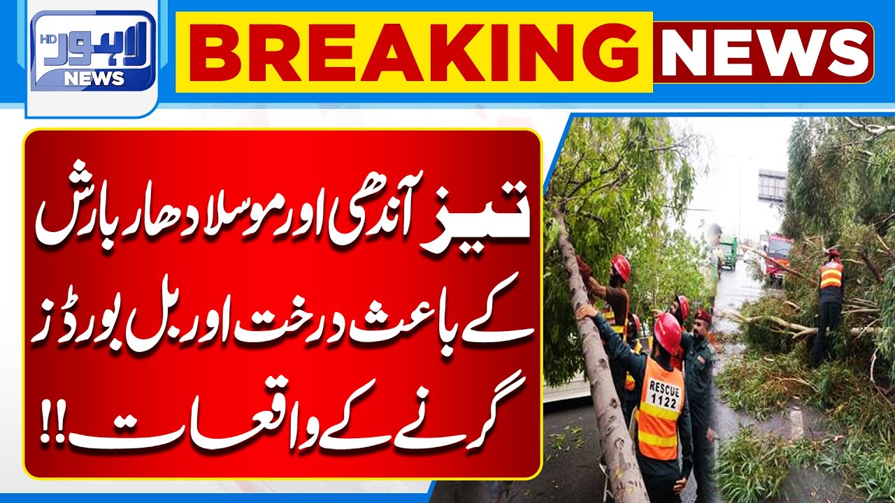 Strong Winds and Heavy Rain Cause Trees, Billboards to Collapse ...