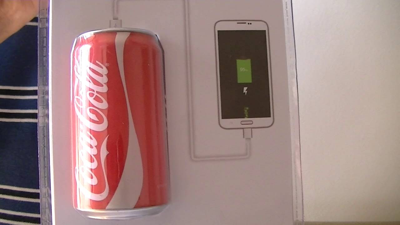 Carregador Portatil Powe Bank Coca Cola 2200 Mah - YouTube