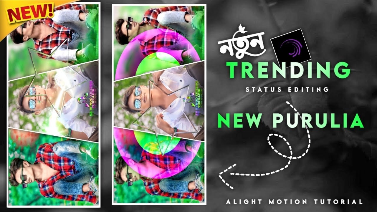 Trending Shikari Purulia New Song (SB BINOD ) (বিনোদ) Status Editing | Alight Motion Video ...