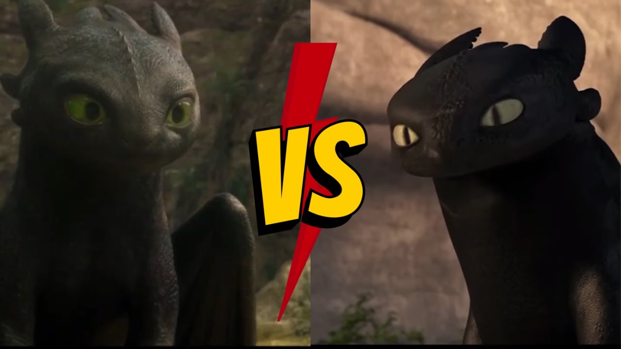 New Comparison: Hiccup Meets Toothless – Then vs Now - YouTube