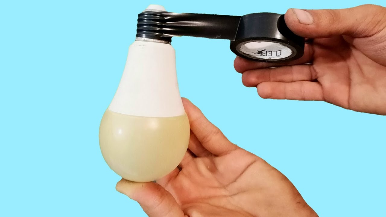 Wrap a non - working Led Bulb with insulating tape and the result will ...