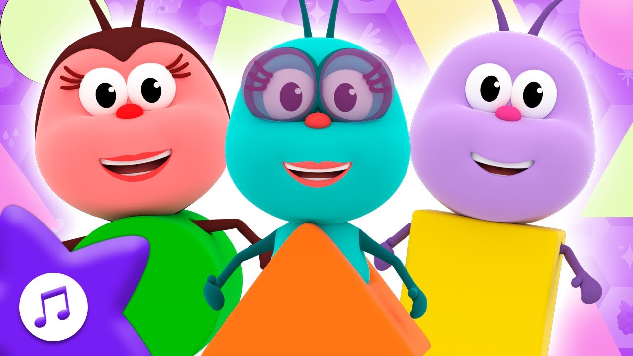 Aao Shapes Seekhein🔴🟨🔶+ More Hindi Baby Songs | Learn Shapes for Kids ...