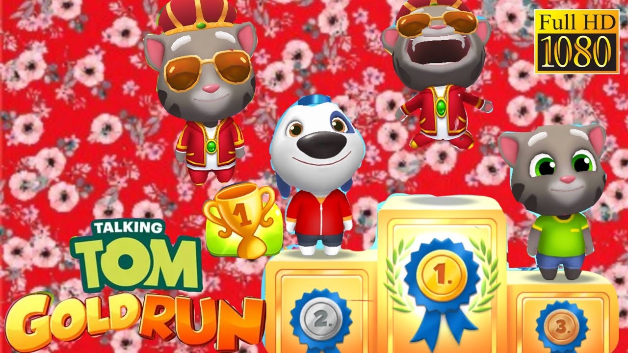 Talking Tom comes first in race in Talking Tom Gold Run ...