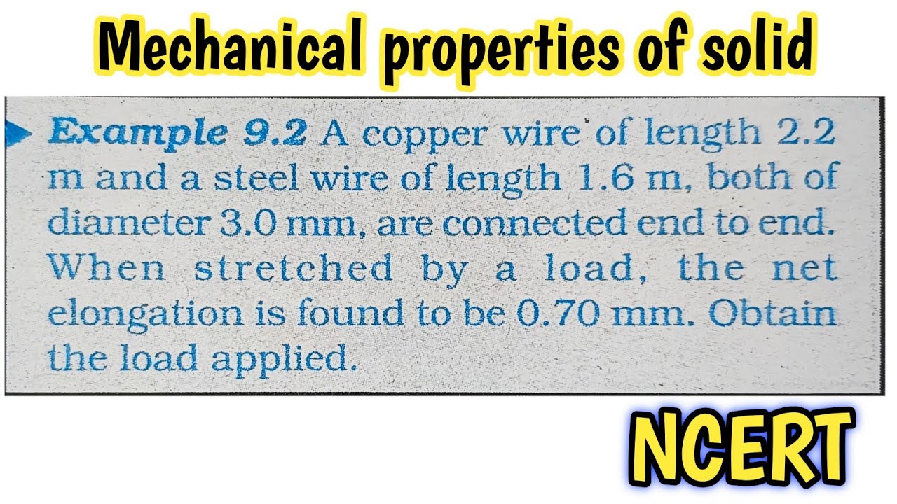 A copper wire of length 2.2m and a steel wire of length 1.6m, both of ...