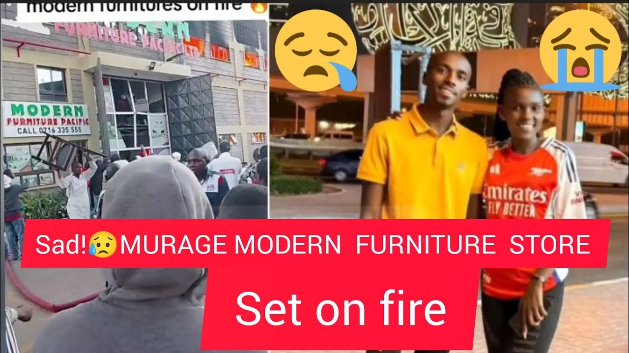 sad😥💦Dem wa Facebook boss murage modern furniture set on fire😥😥😥 - YouTube