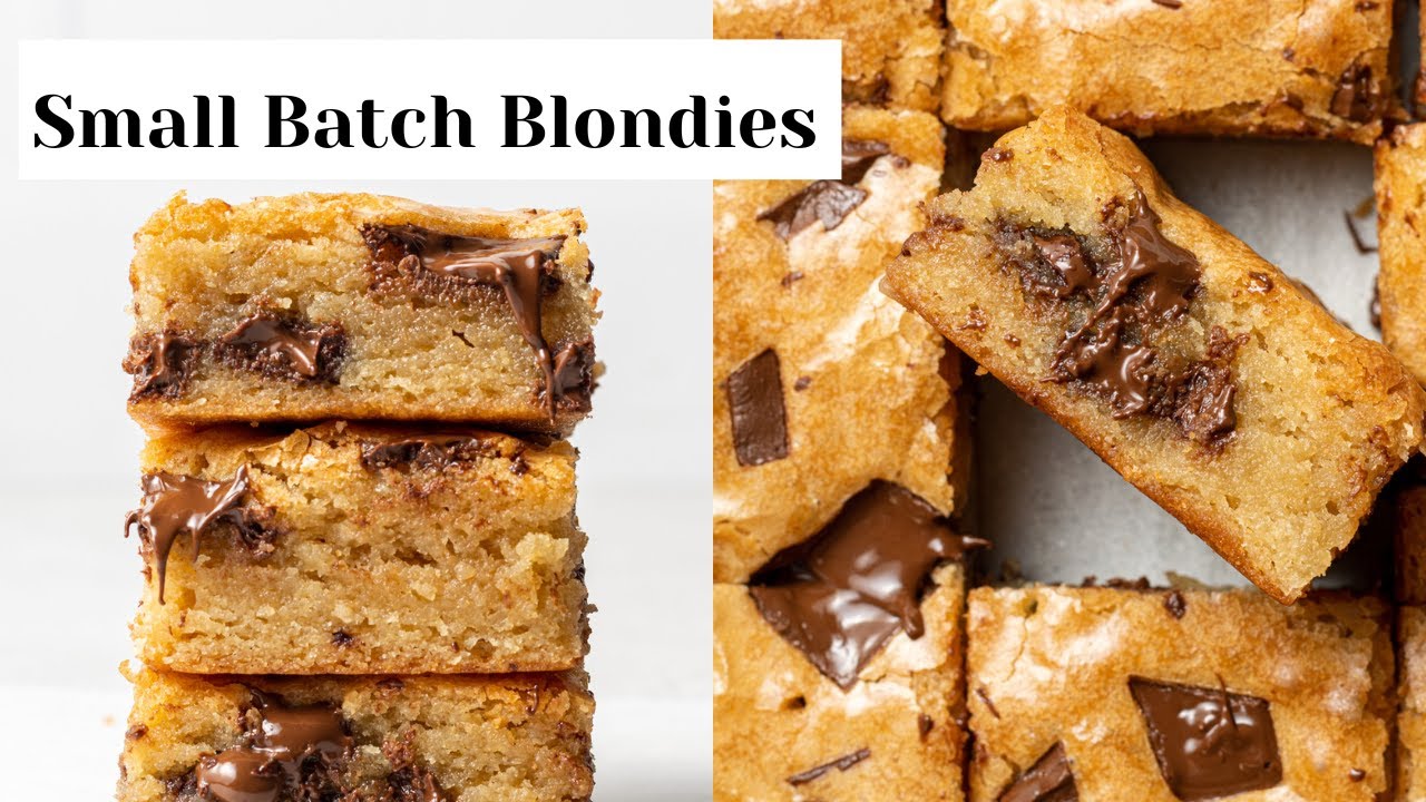 Small Batch Blondies - YouTube