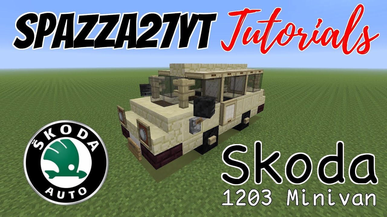 Minecraft Skoda 1203 Minivan Tutorial - YouTube