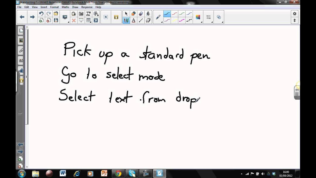 04 SmartBoard handwriting recognition - YouTube
