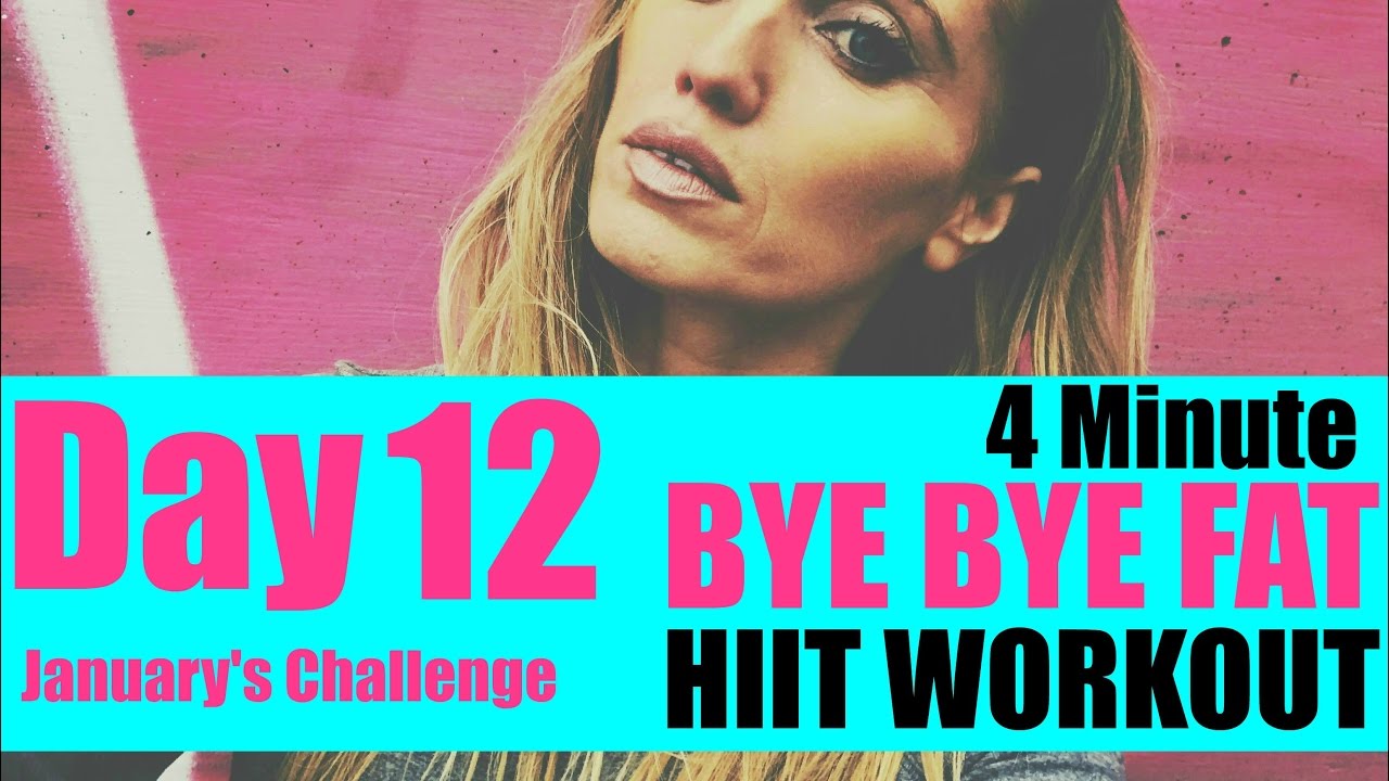 BYE BYE FAT HIIT WORKOUT -JUST 4 MINUTES & THREE TOTAL BODY MOVES ...