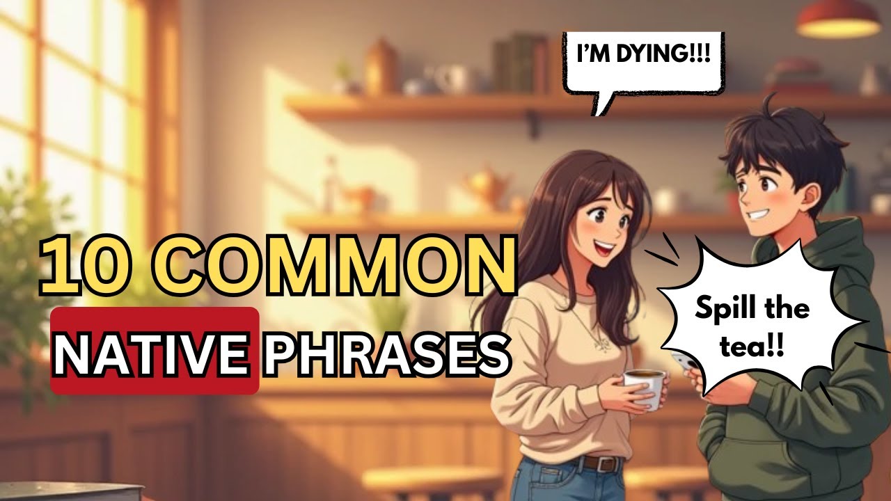 Learn English With Podcast | 10 COMMON NATIVE PHRASES | Ep. 18 - YouTube