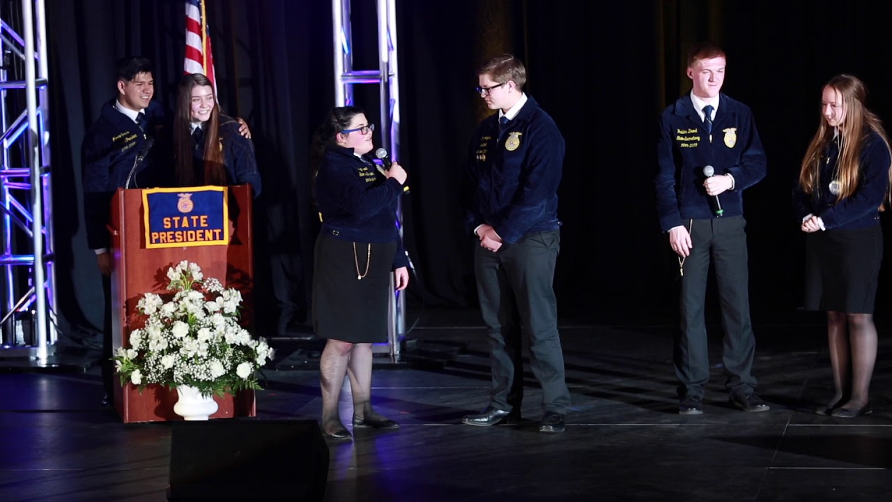 2019 2020 Nevada FFA State Officer Team Election - YouTube