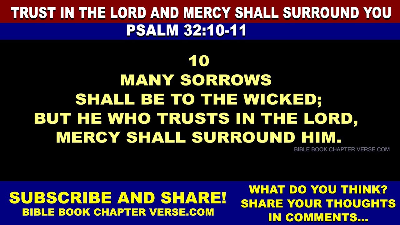 TRUST IN THE LORD AND MERCY SHALL SURROUND YOU - YouTube