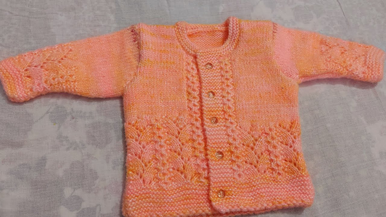 One years Baby's sweater Measurement with design #919*#22. - YouTube