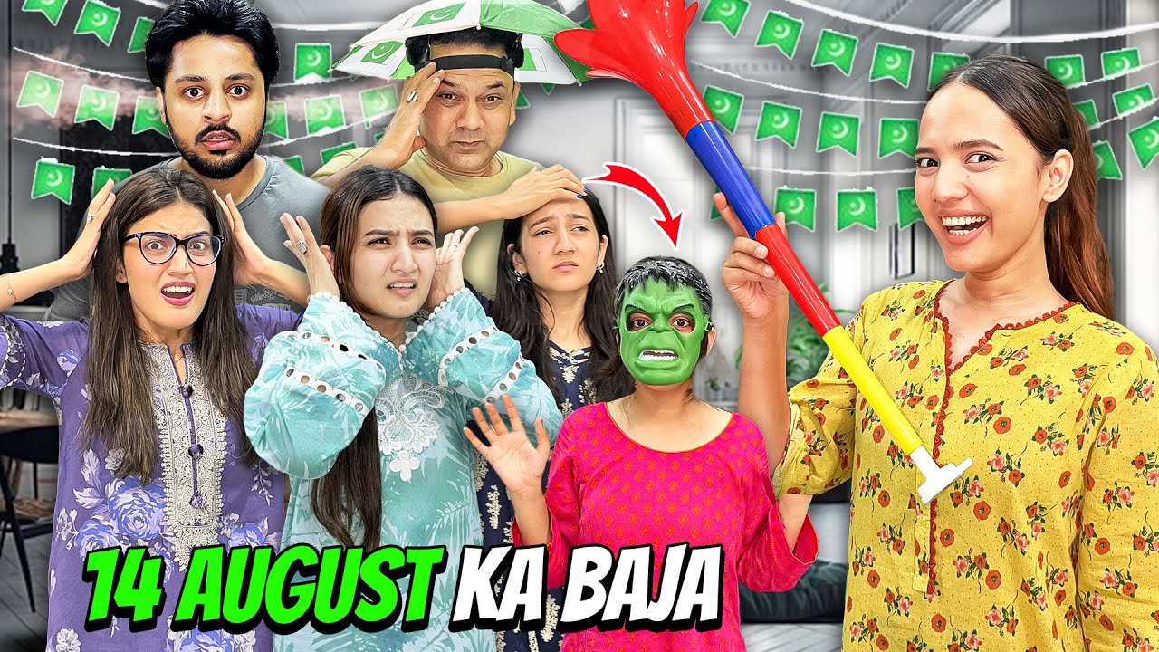 Irritating My Family For 24 Hours With Baja 😂|14th August Ki Tayarian ...
