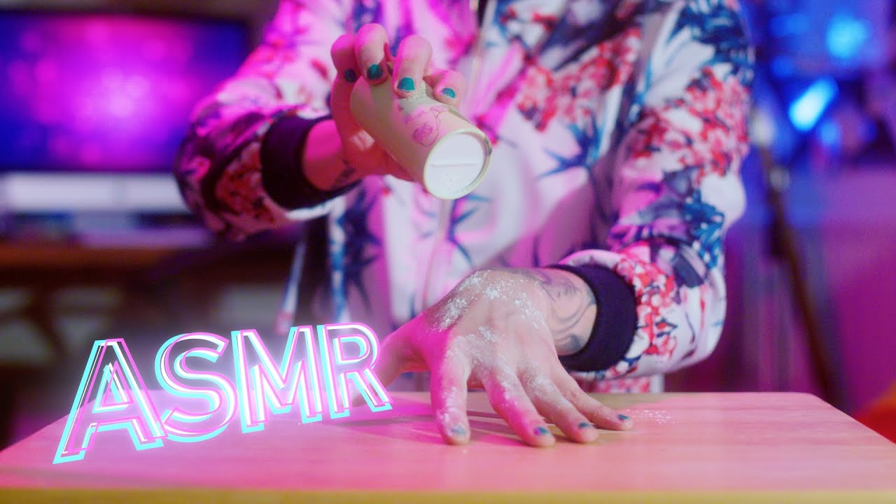 Powdering my hands to make ultra-dry sounds | ASMR (4K) - YouTube