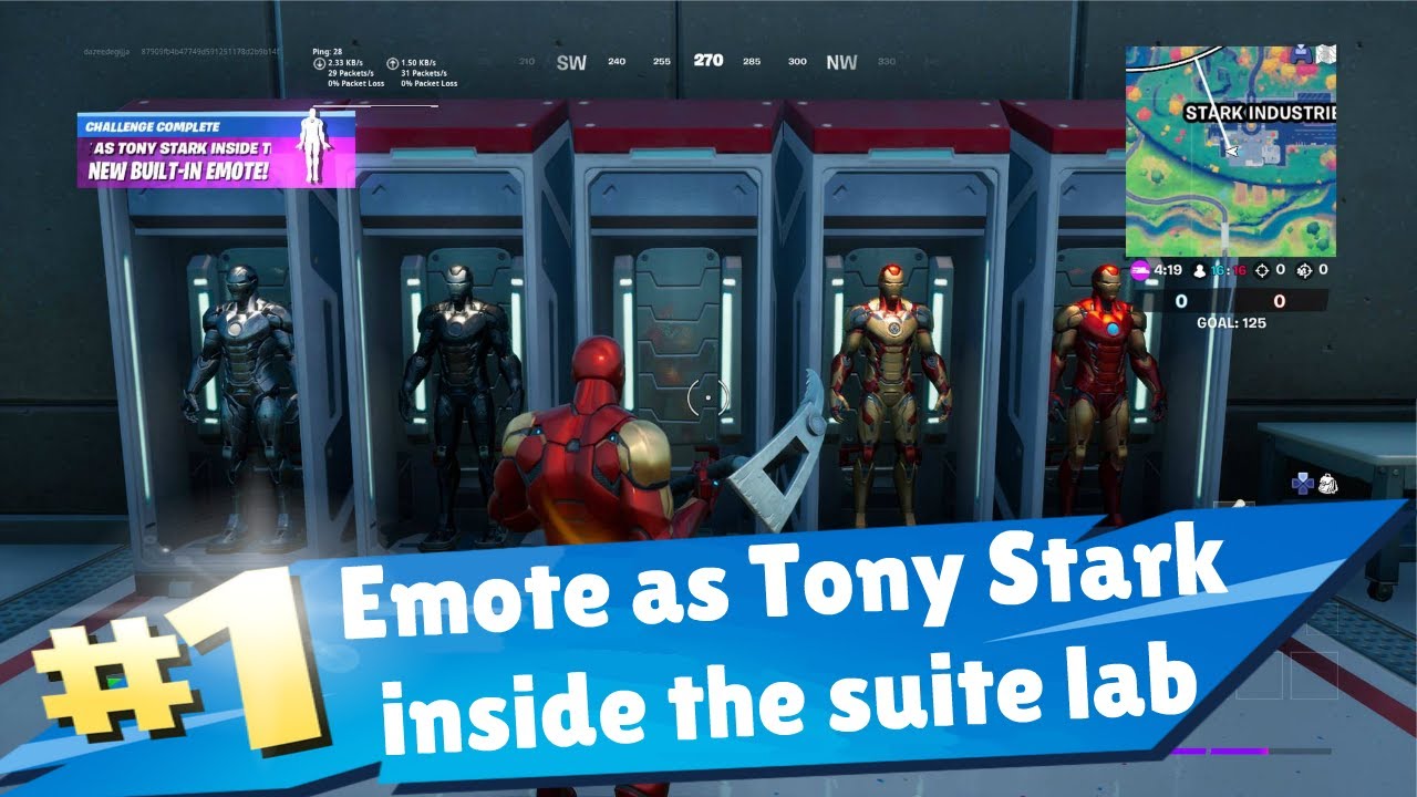 How to unlock iron man`s Suite - Emote as Tony Stark inside the suit ...