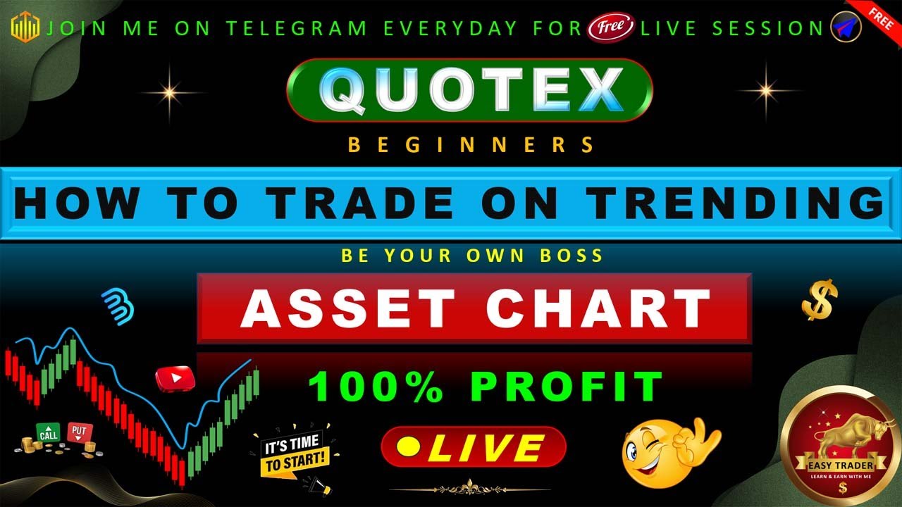 👉 How to trade on trending asset chart | quotex live trading strategy ...
