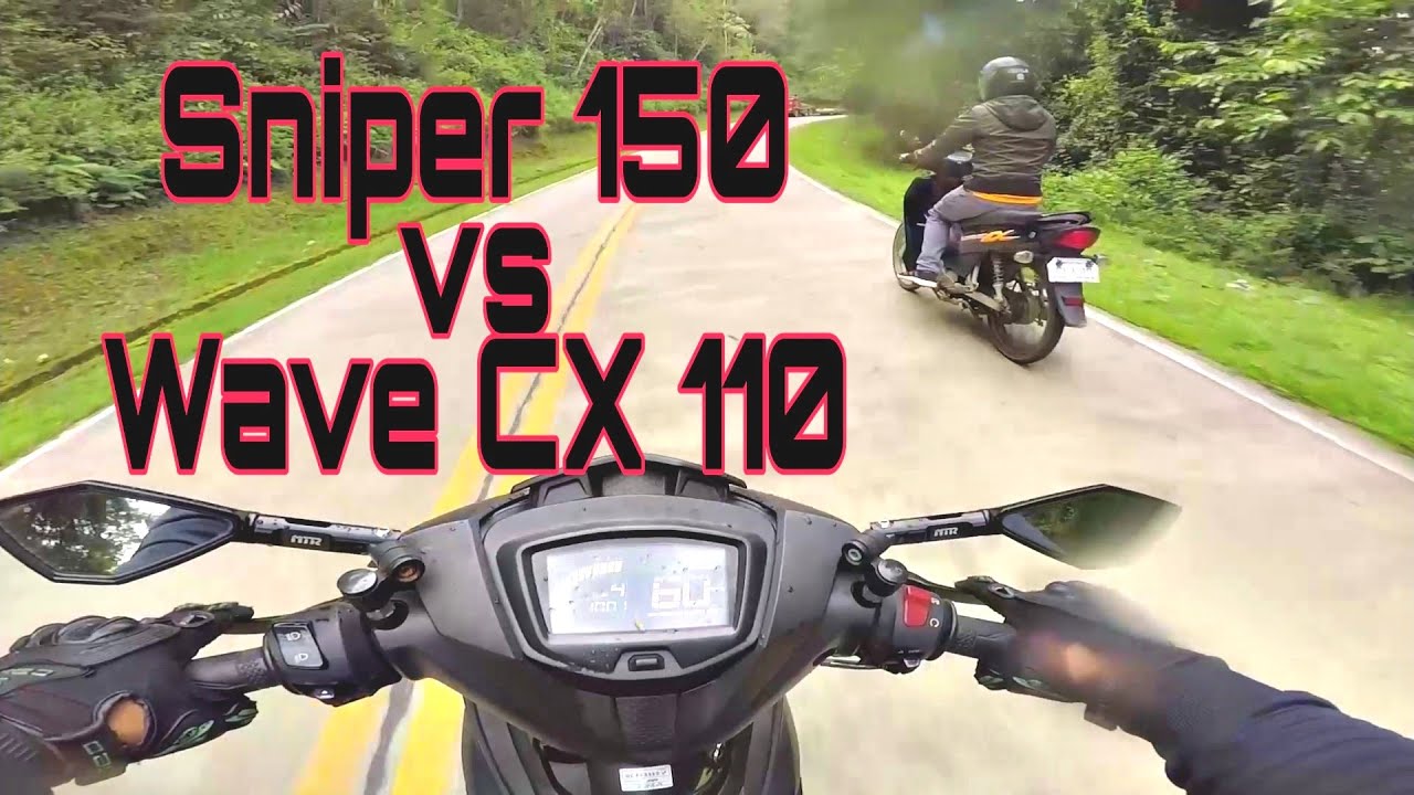 SNIPER 150 - HONDA WAVE CX110 TAILING ON TWISTIES | CLOSE CALL WITH ...
