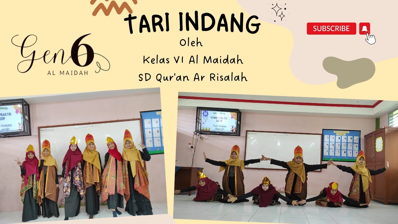 Tari Indang - Gen 6 Al Maidah SD Qur'an Ar Risalah, Padang - YouTube