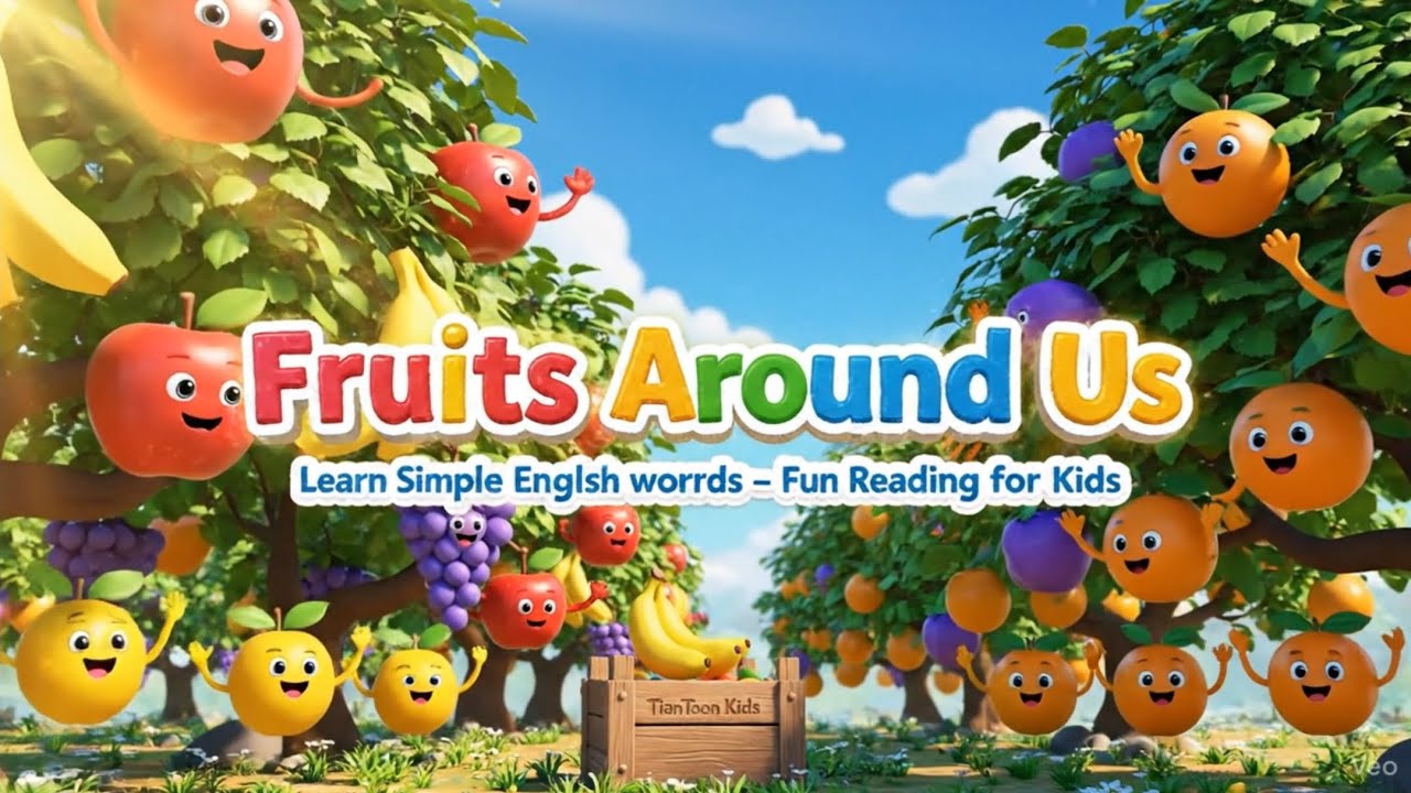 Fruits Around Us | Learn Simple English Words for Kids - YouTube