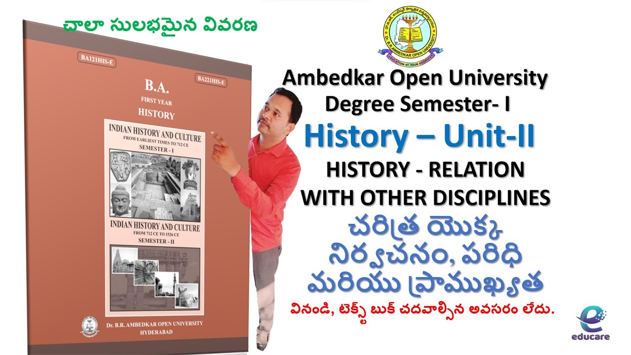 Open degree Sem1History Unit 2 #open-degree-historyintelugu - YouTube