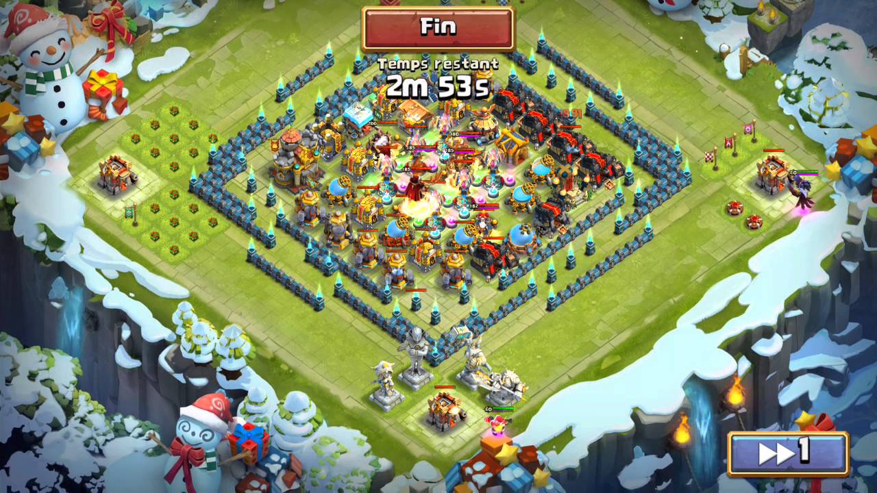 Premier test base anti raid castle clash - YouTube