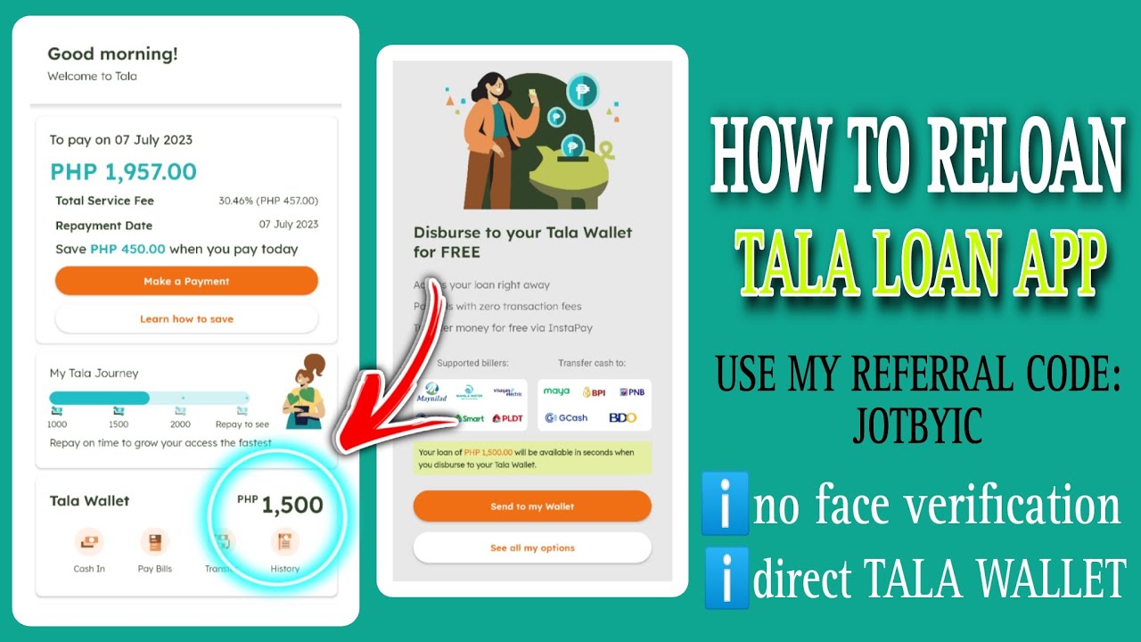 APPROVE ₱1,500 RELOAN ON TALA APP DIRECT TALA WALLET | NO DEDUCTION LOW ...