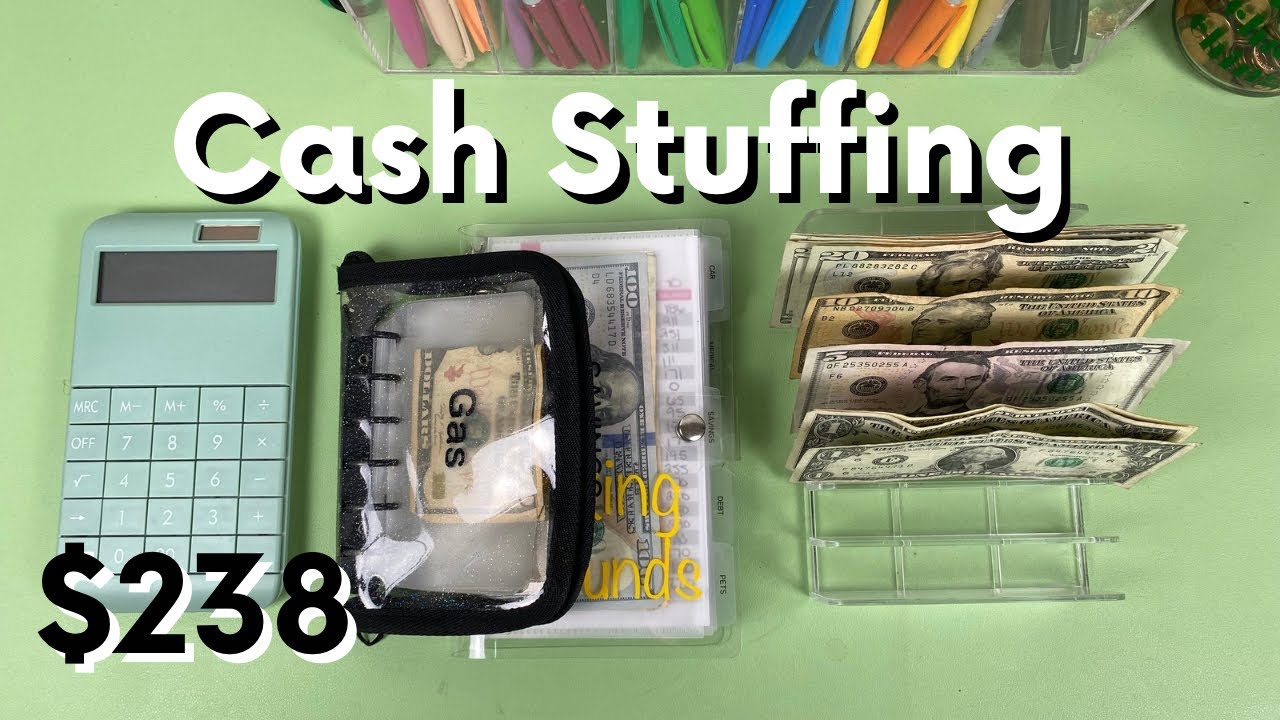 CASH STUFFING | $238 | LOW INCOME | INCONSISTENT INCOME - YouTube