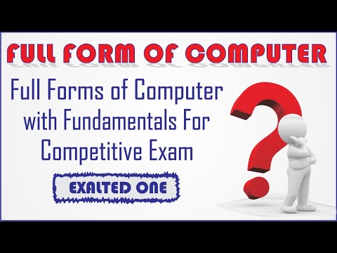 FULL FORM OF COMPUTER - YouTube