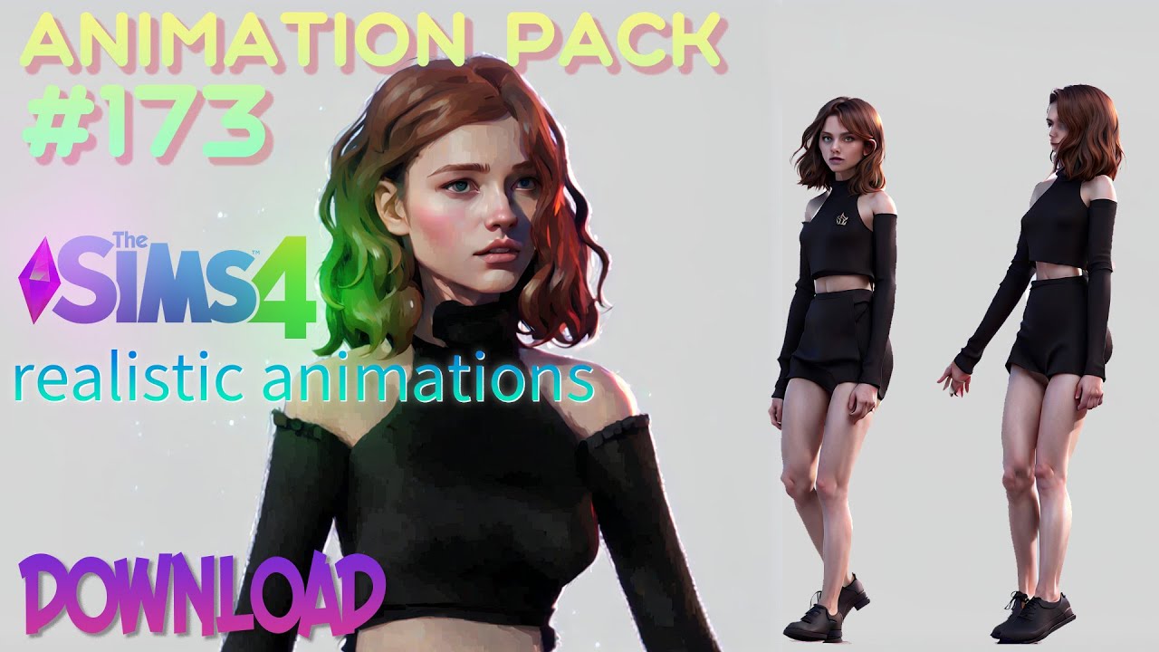 The Sims 4 Animation Pack 173 (DOWNLOAD) MOCAP realistic animations ...
