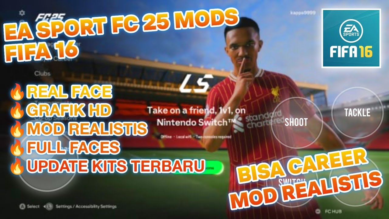 100% KEREN! FIFA 16 MOD Theme EA Sport FC 25 Update Terbaru 2025! Bisa ...