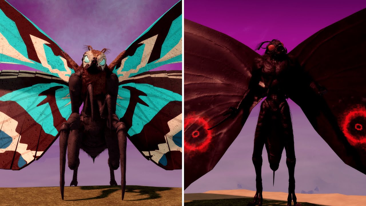 Eclipis Mothman Vs Mosura Comparison | Kaiju Universe - YouTube