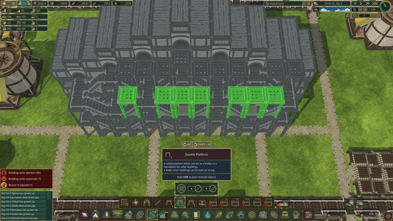 Timberborn Build 1 - Stacked Warehouse - YouTube