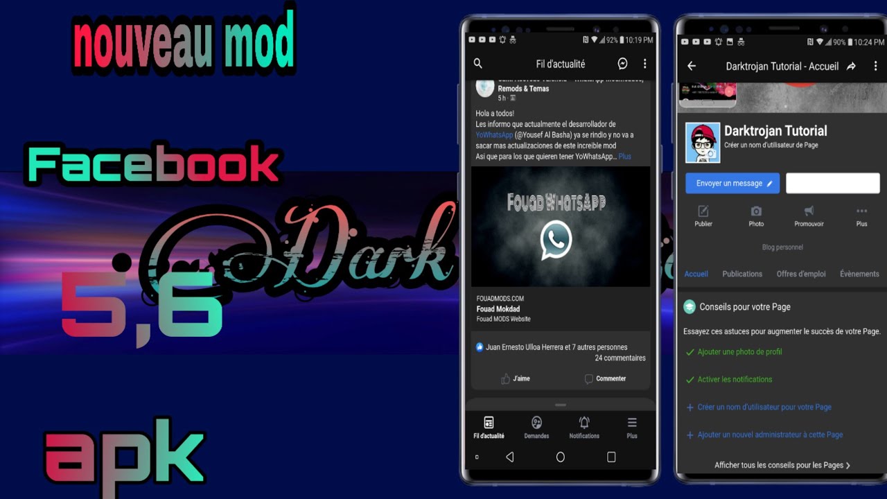 Nouveau !! Mods Facebook /magnifique apk pro paise 5,6 mb - YouTube