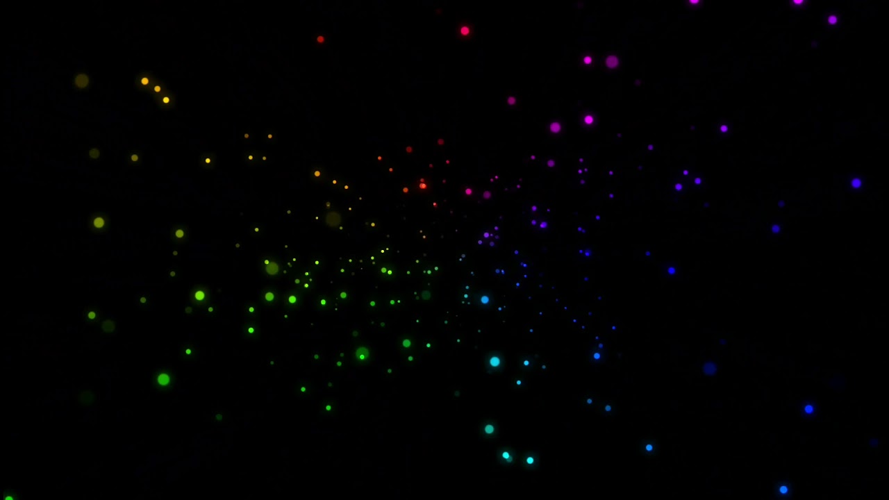Black Screen Coloured Particles Effect | No Copyright Background HD ...